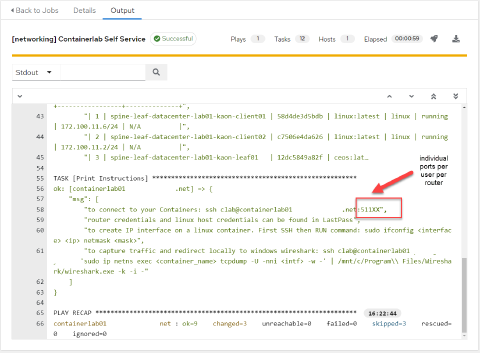 Self-Service ContainerLab Deployment with Ansible Tower